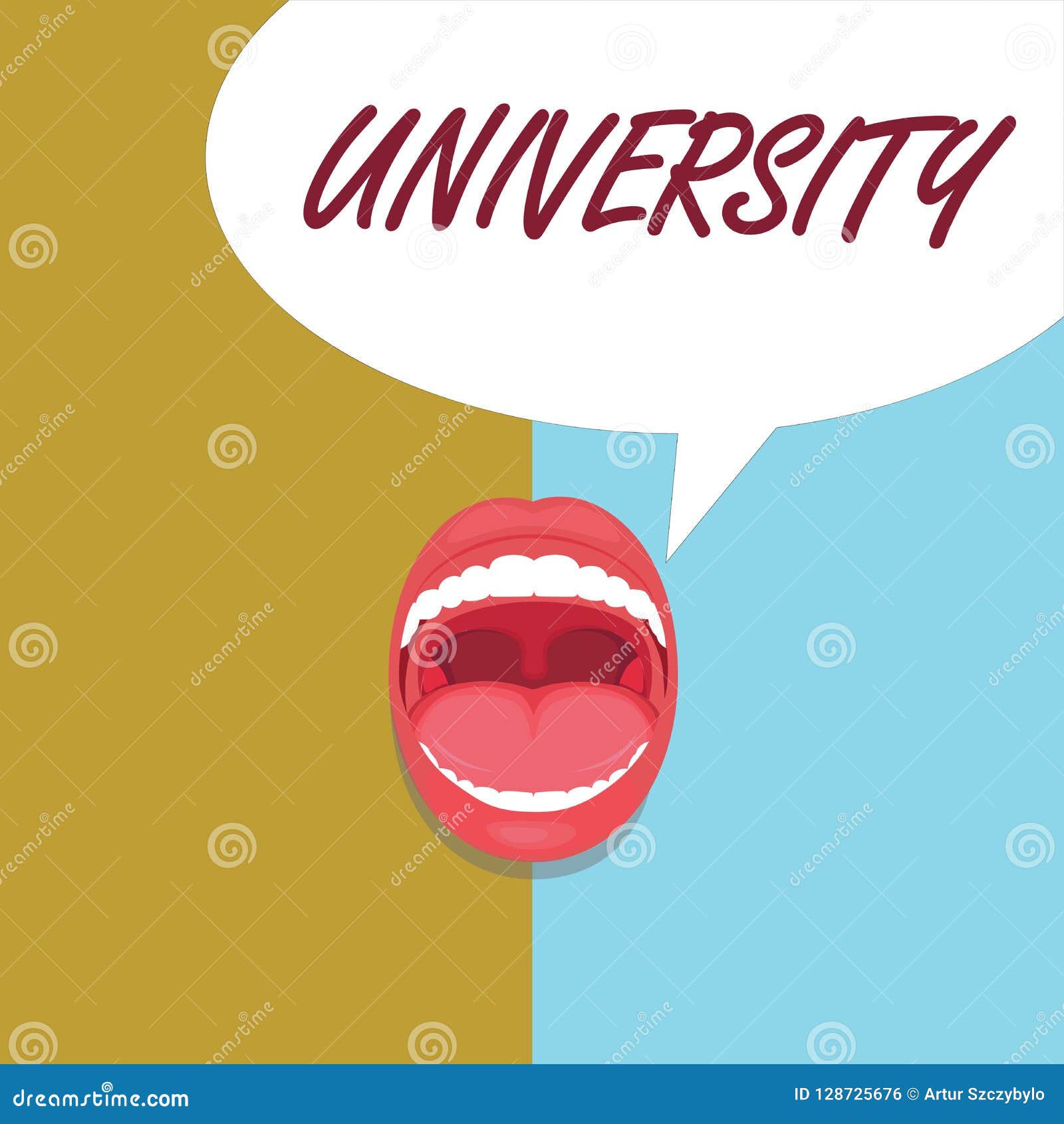 Handwriting Text University. Concept Meaning Highlevel Educational ...