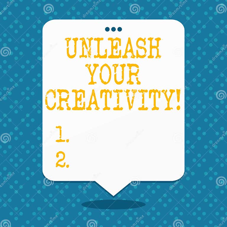 Handwriting Text Unleash Your Creativity. Concept Meaning Develop ... Handwriting Text Unleash Your Creativity. Concept Meaning Develop ...