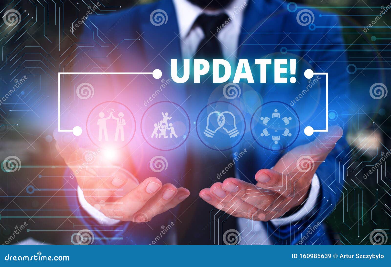 Handwriting Text UPDATE. Concept Meaning Make Something More Modern or ...