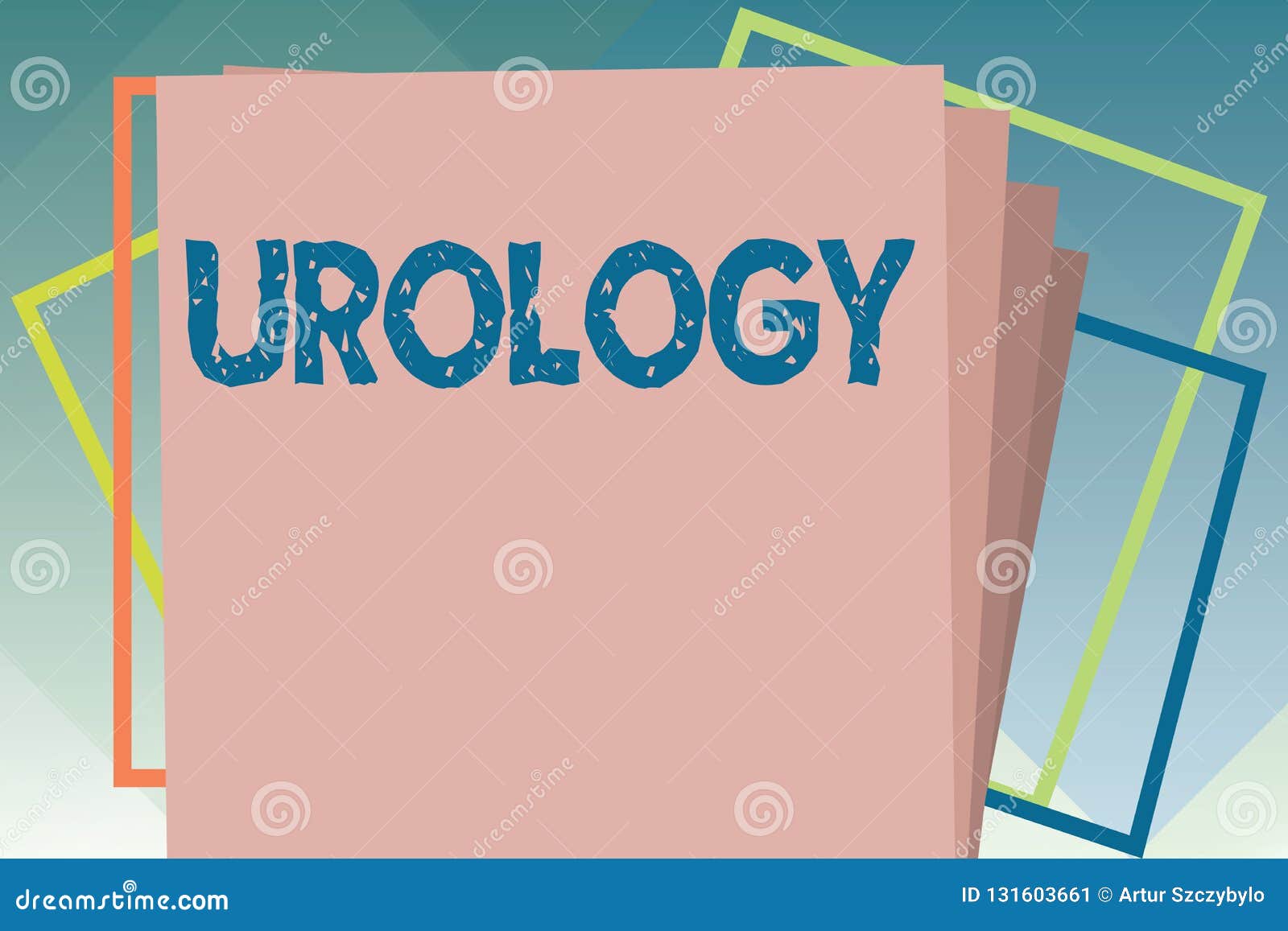 Handwriting Text Urology. Concept Meaning Medicine Branch Related with ...