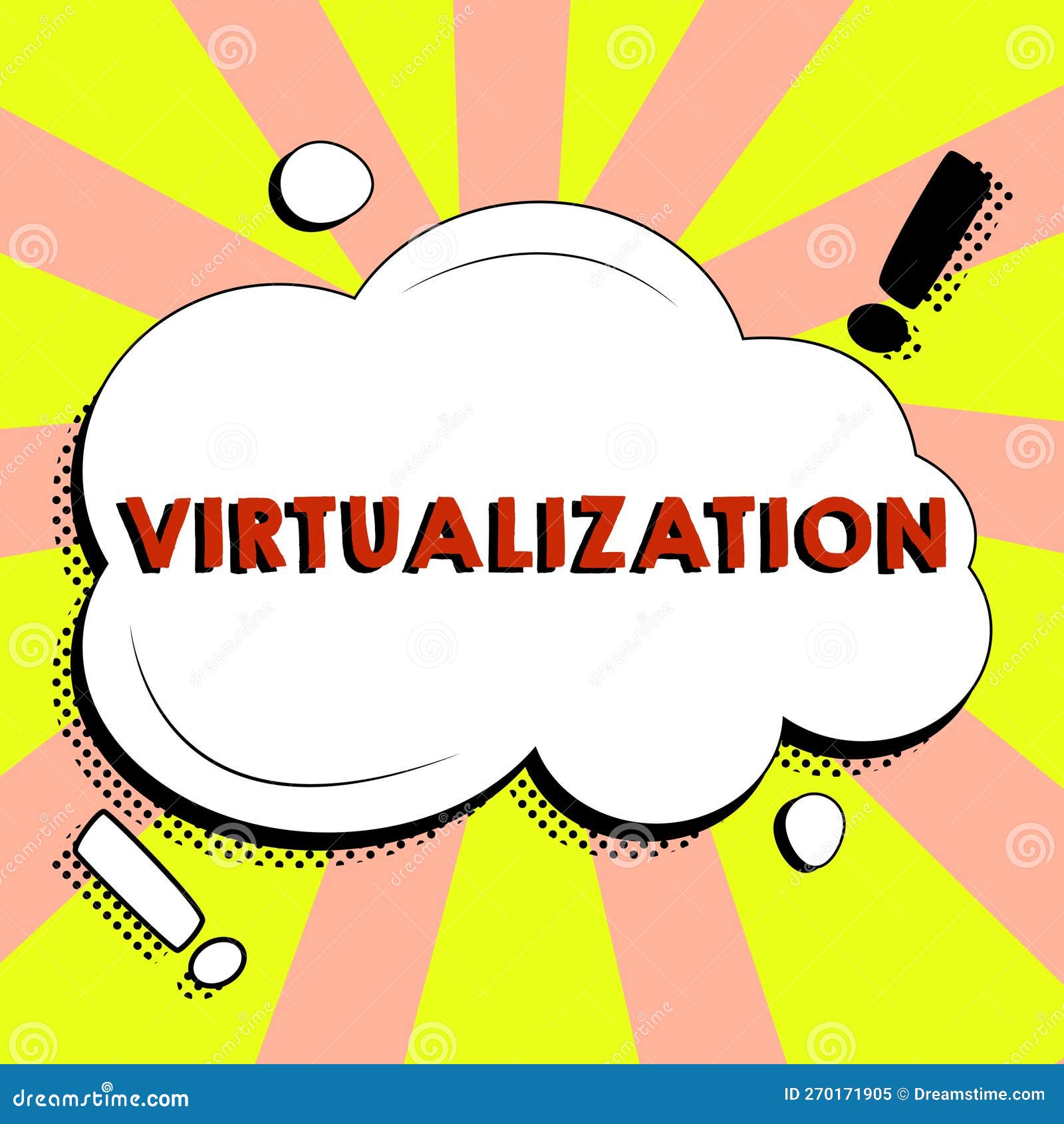 Text Sign Showing Virtualization. Word for Application of Virtual ...