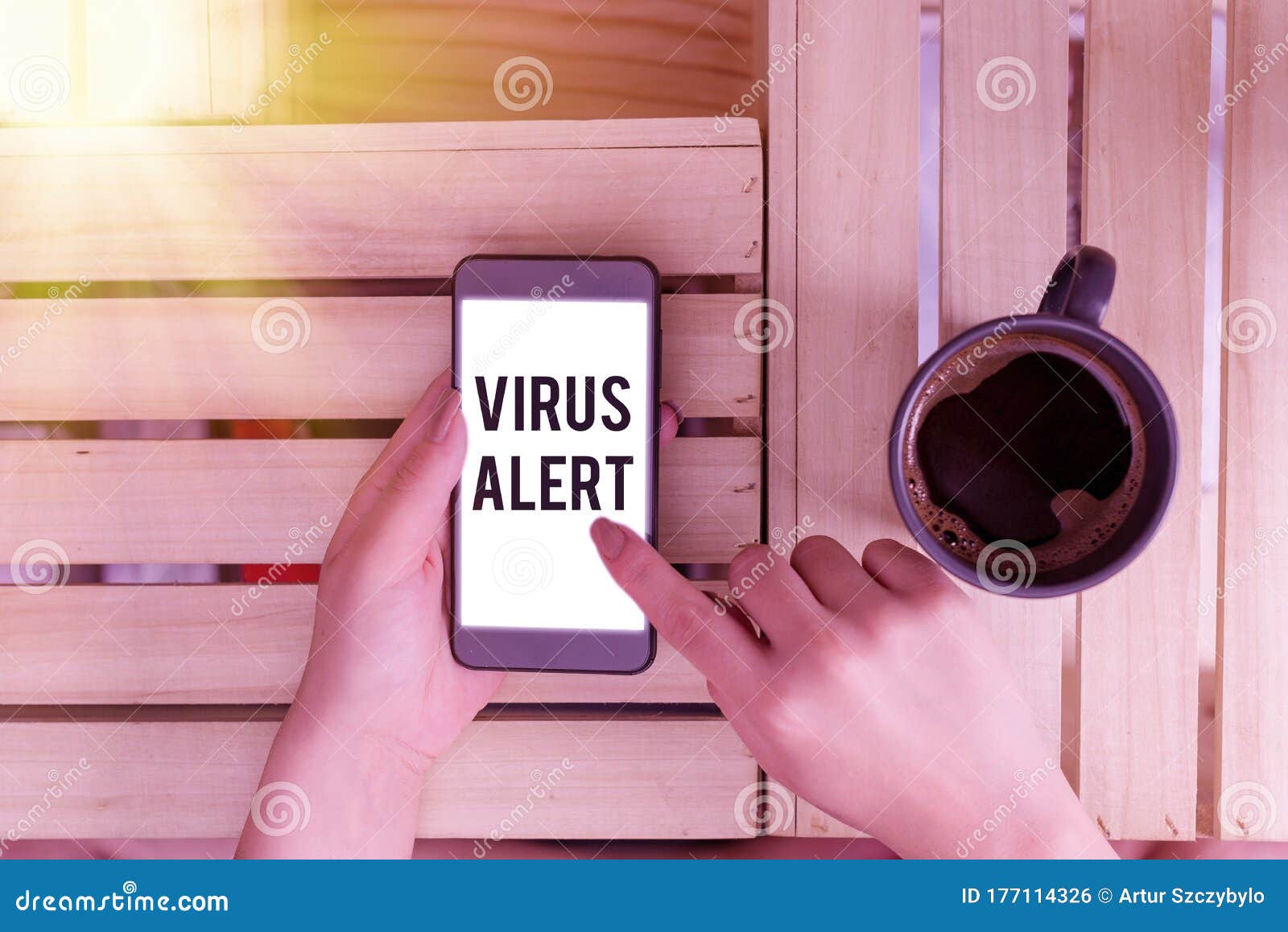 Handwriting Text Virus Alert. Concept Meaning Message Warning of a ...