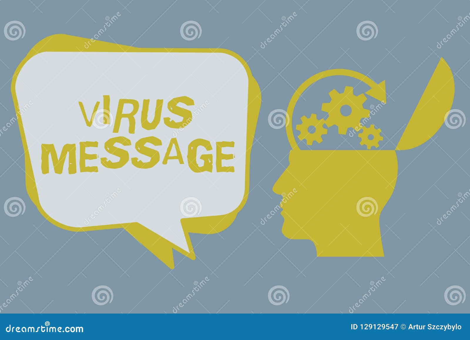 Handwriting Text Virus Message. Concept Meaning Malicious Software ...