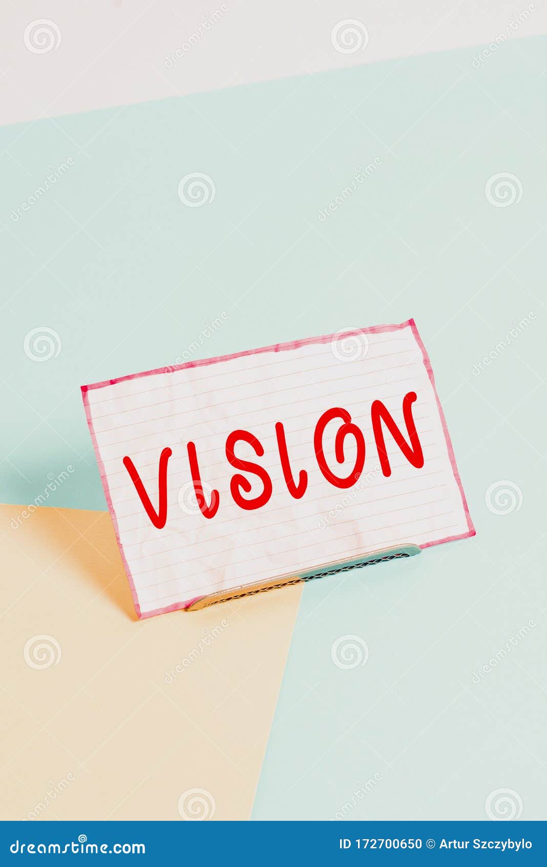 Handwriting Text Vision. Concept Meaning Ability To Think about or Plan ...