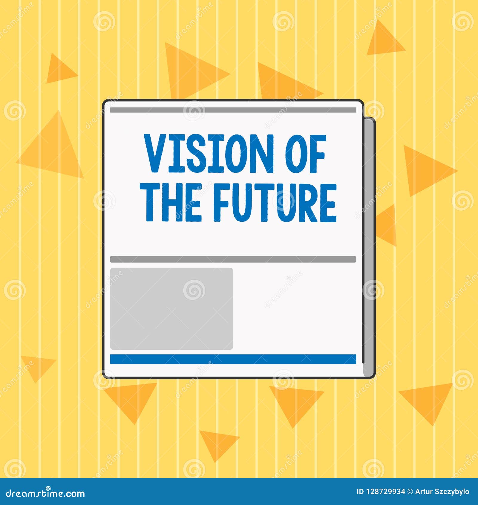 Handwriting Text Vision of the Future. Concept Meaning Seeing Something ...