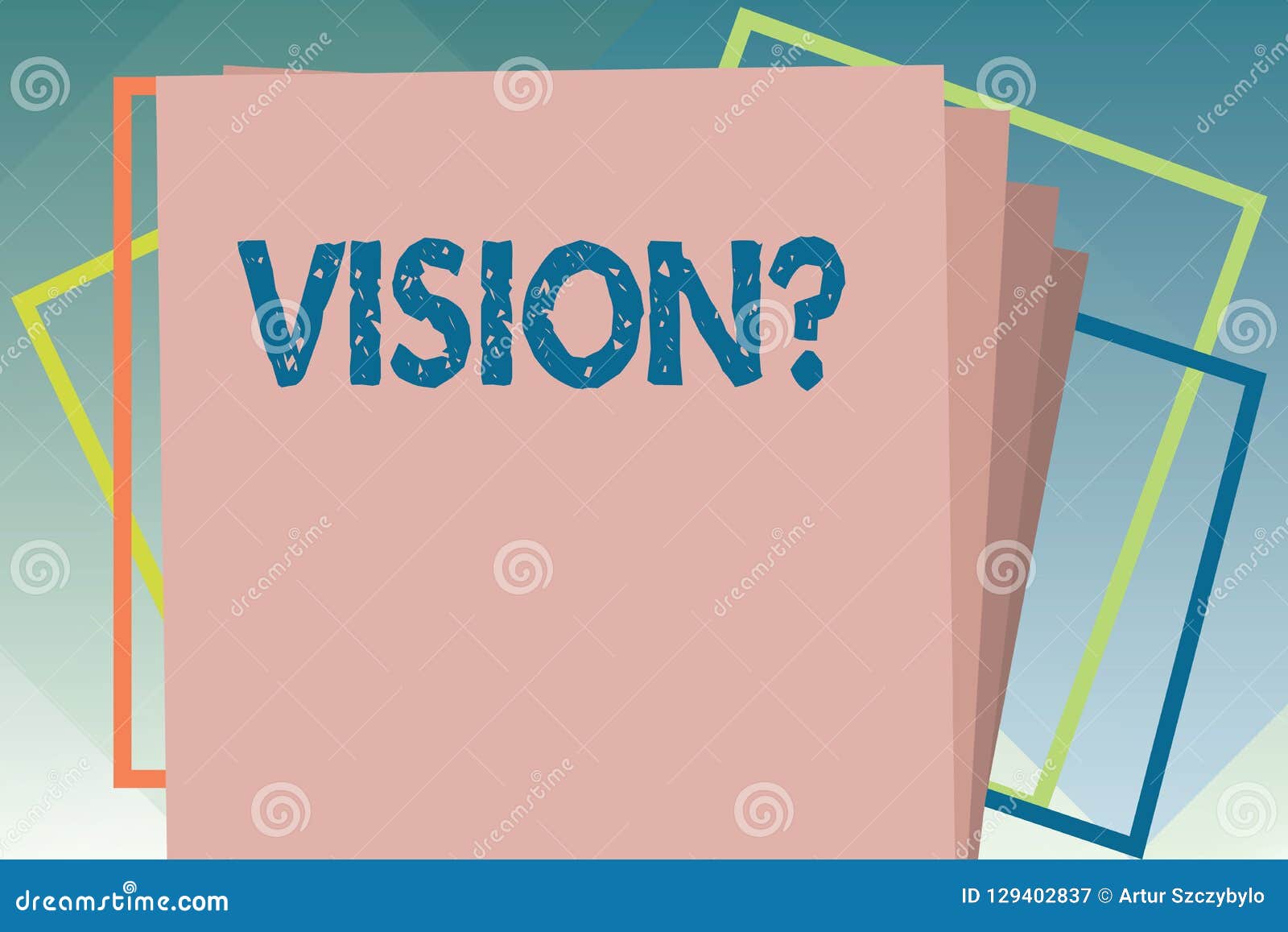 Handwriting Text Vision Question. Concept Meaning Being Able To See ...