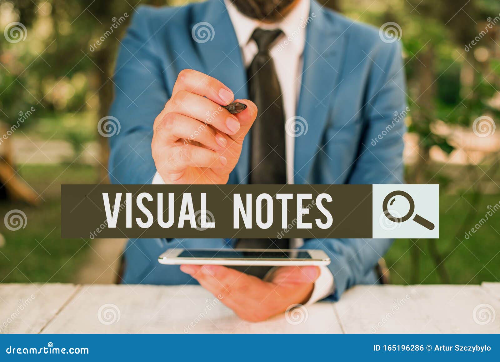 Handwriting Text Visual Notes. Concept Meaning Process of Representing ...