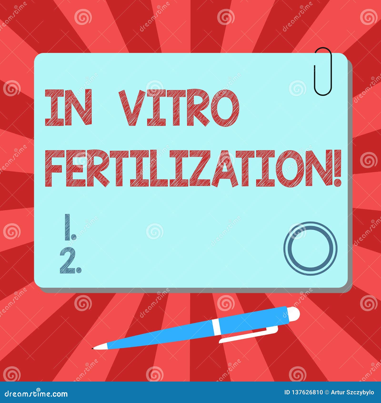 Handwriting Text In Vitro Fertilization Concept Meaning Complex Series