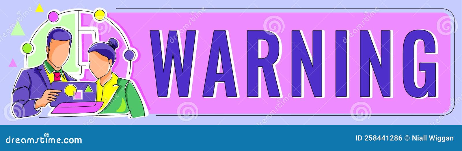 Sign Displaying Warning. Word Written on Statement or Event that ...