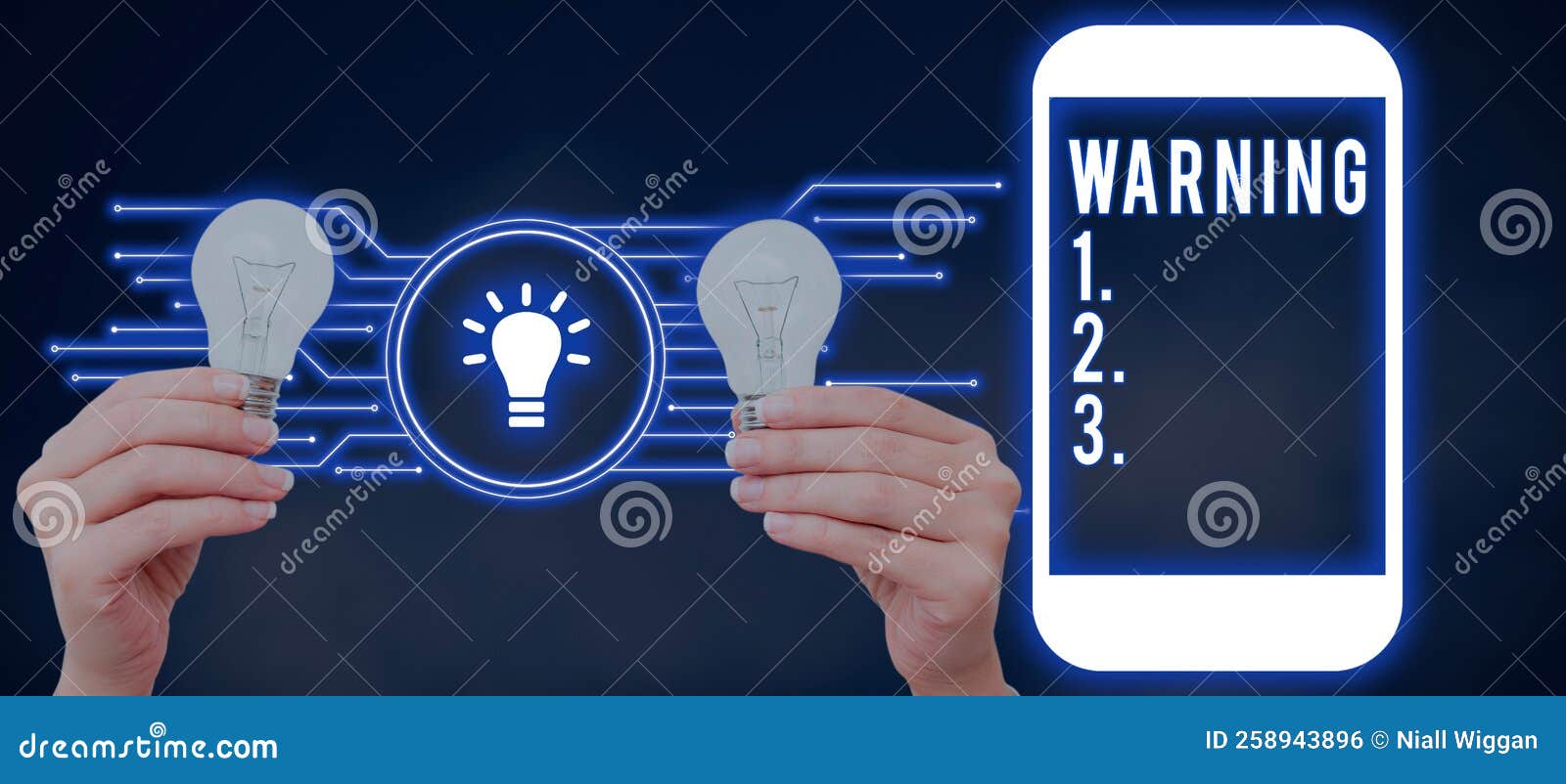 Handwriting Text Warning. Conceptual Photo Statement or Event that ...