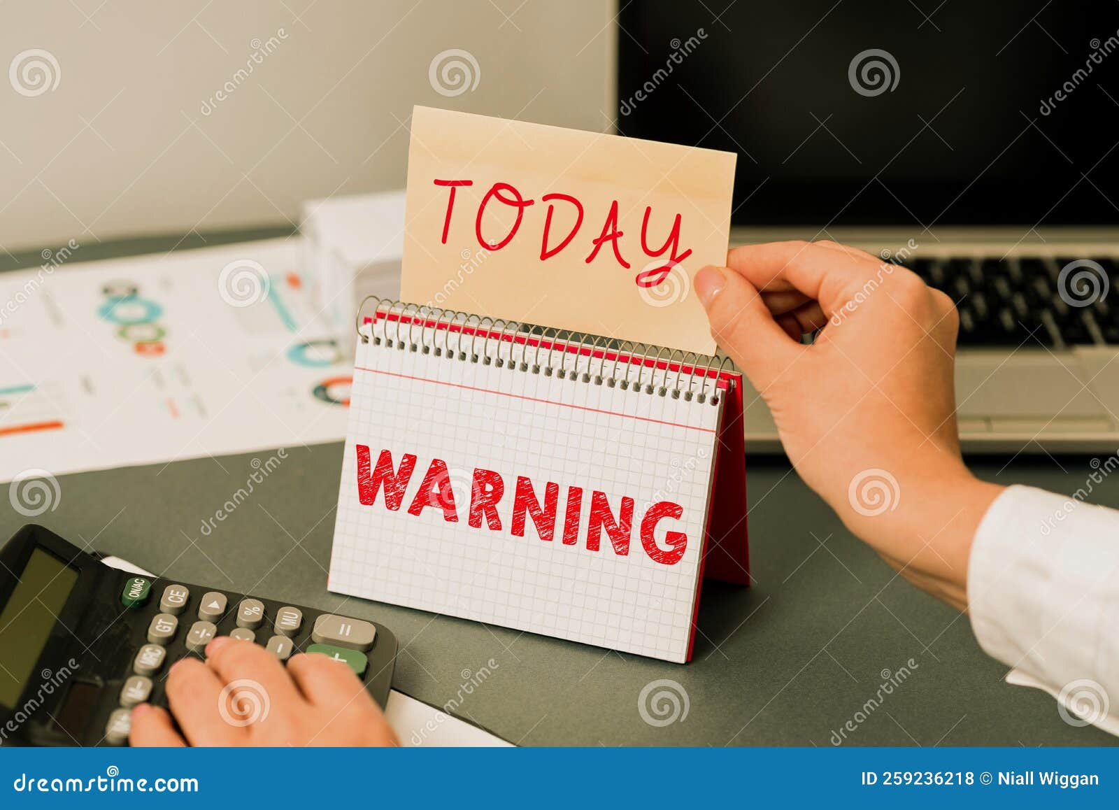 Sign Displaying Warning. Business Idea Statement or Event that ...