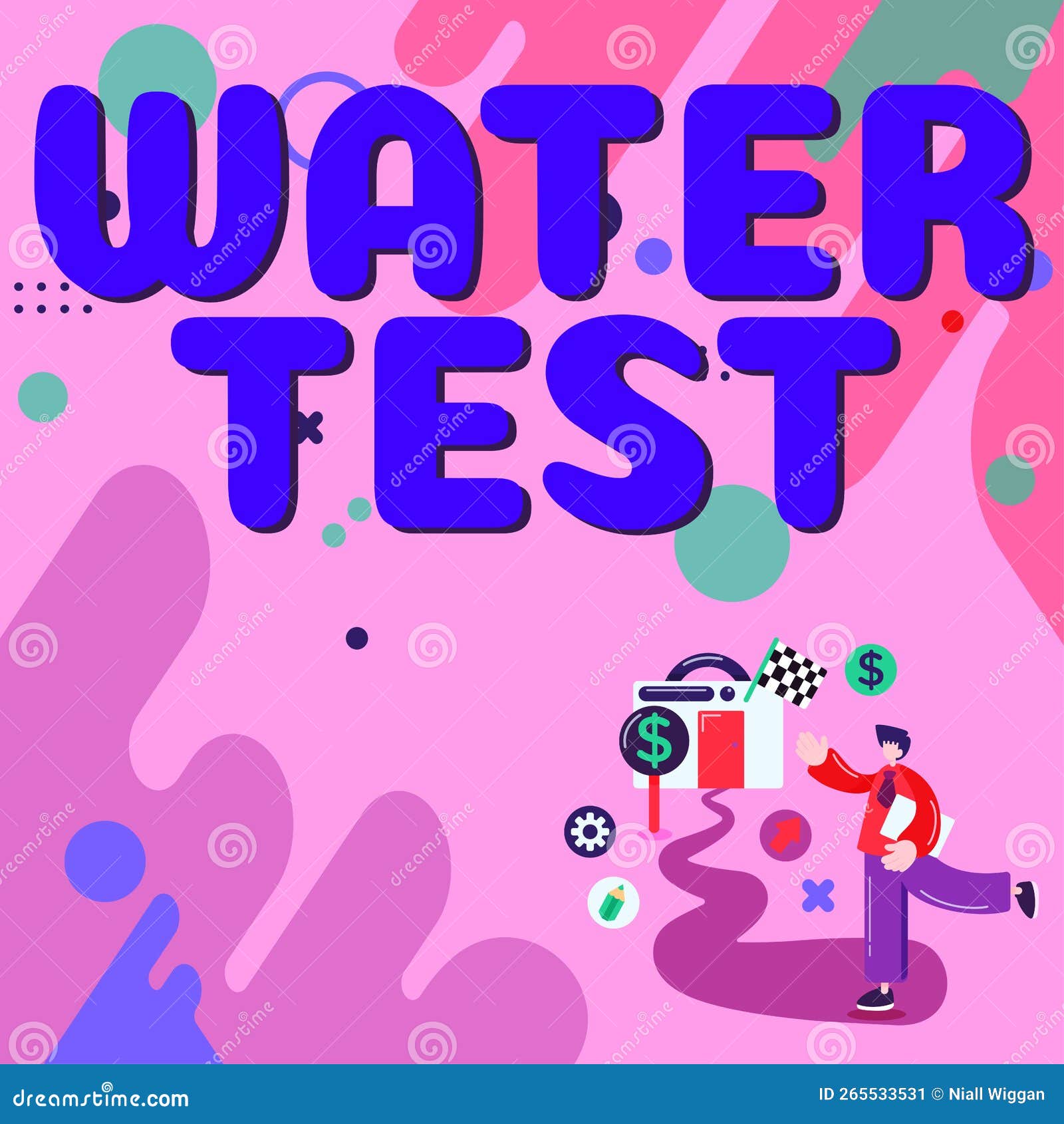 Text Sign Showing Water Test. Business Concept Sampling of Various ...