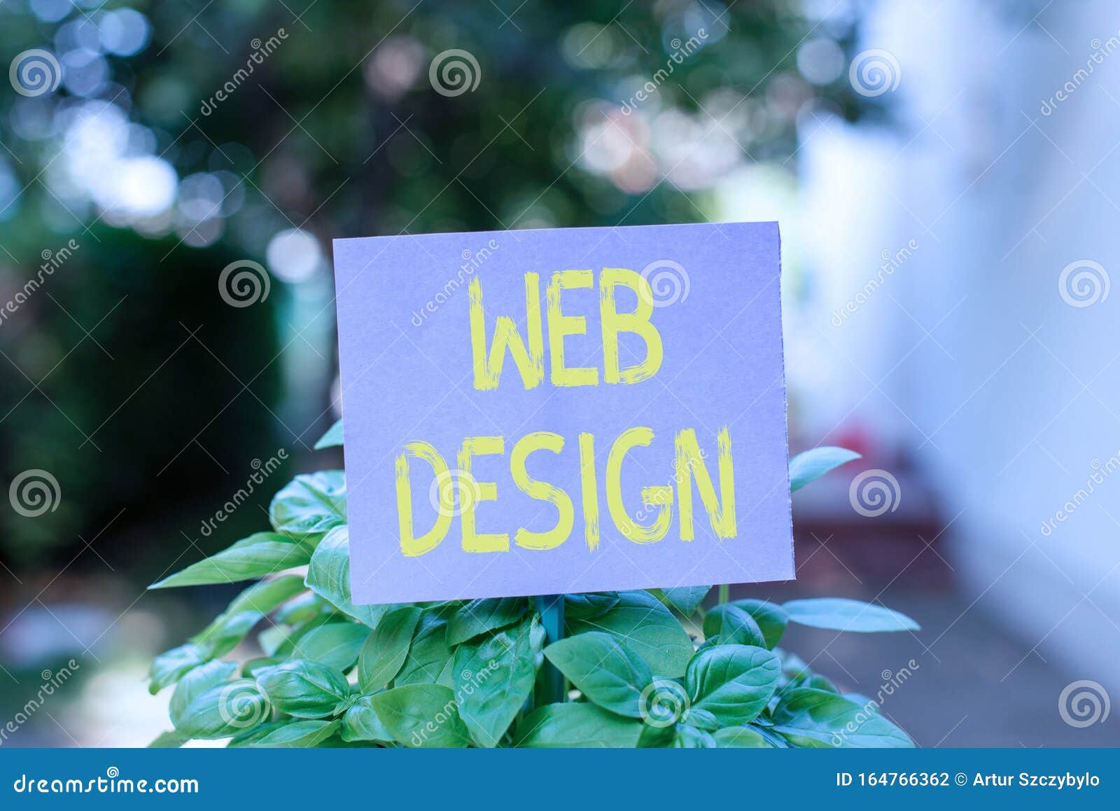 Handwriting Text Web Design. Concept Meaning Website Development ...