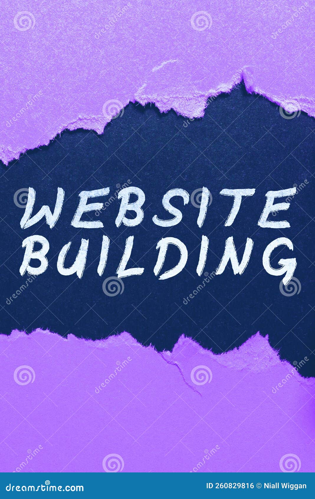 Handwriting Text Website Building. Word for Site is Constructed ...