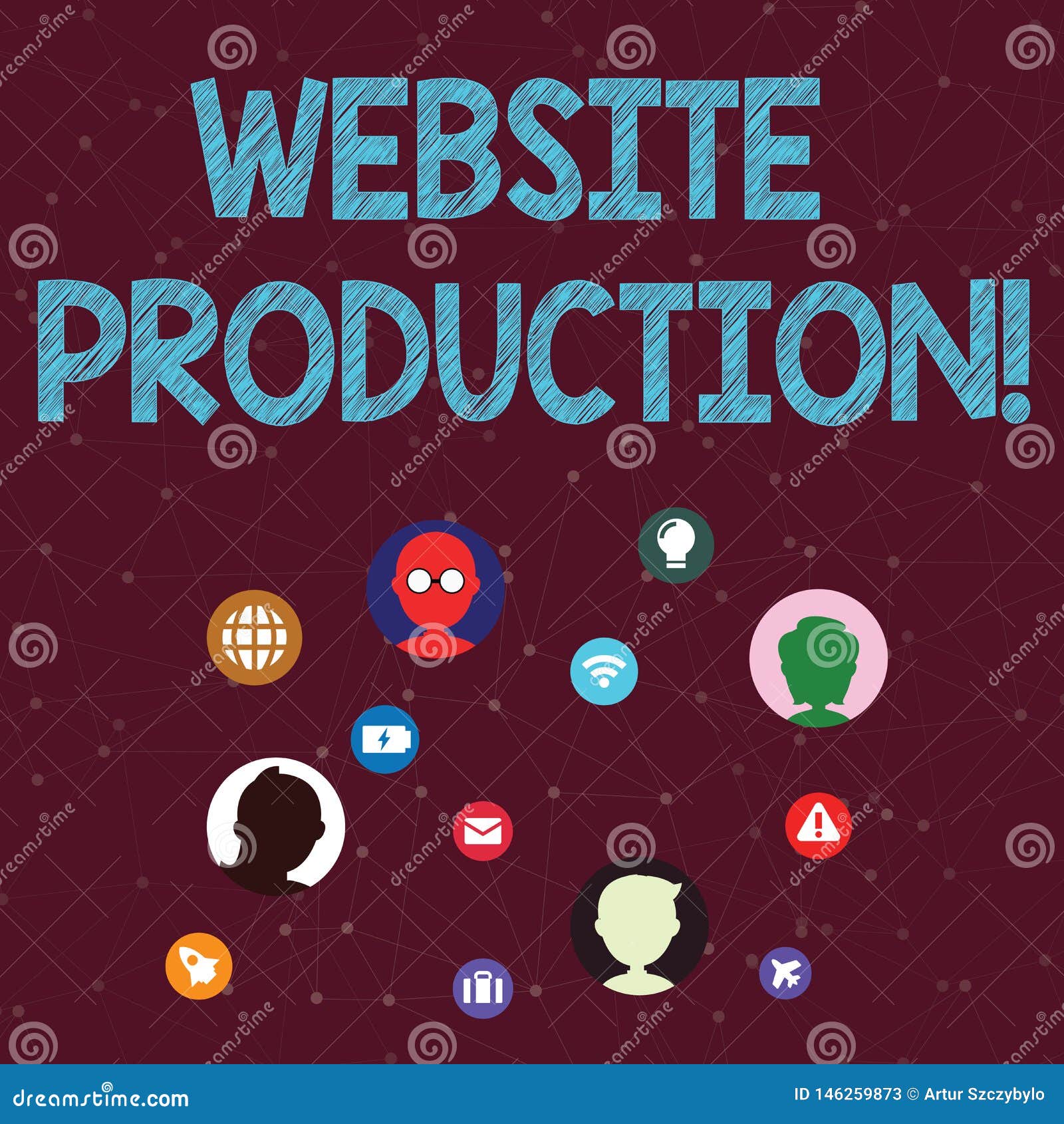 Handwriting Text Website Production. Concept Meaning Process of ...