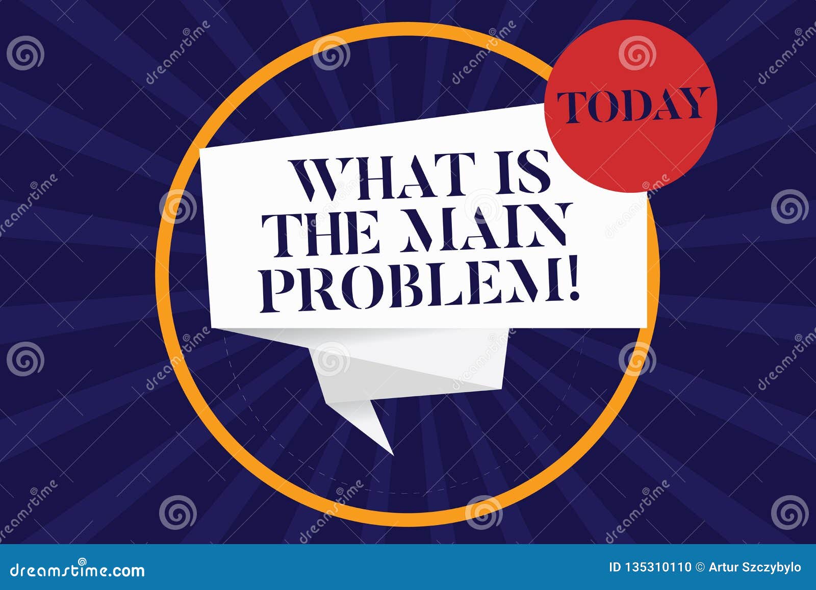 Handwriting Text What is the Main Problem. Concept Meaning Identify the ...