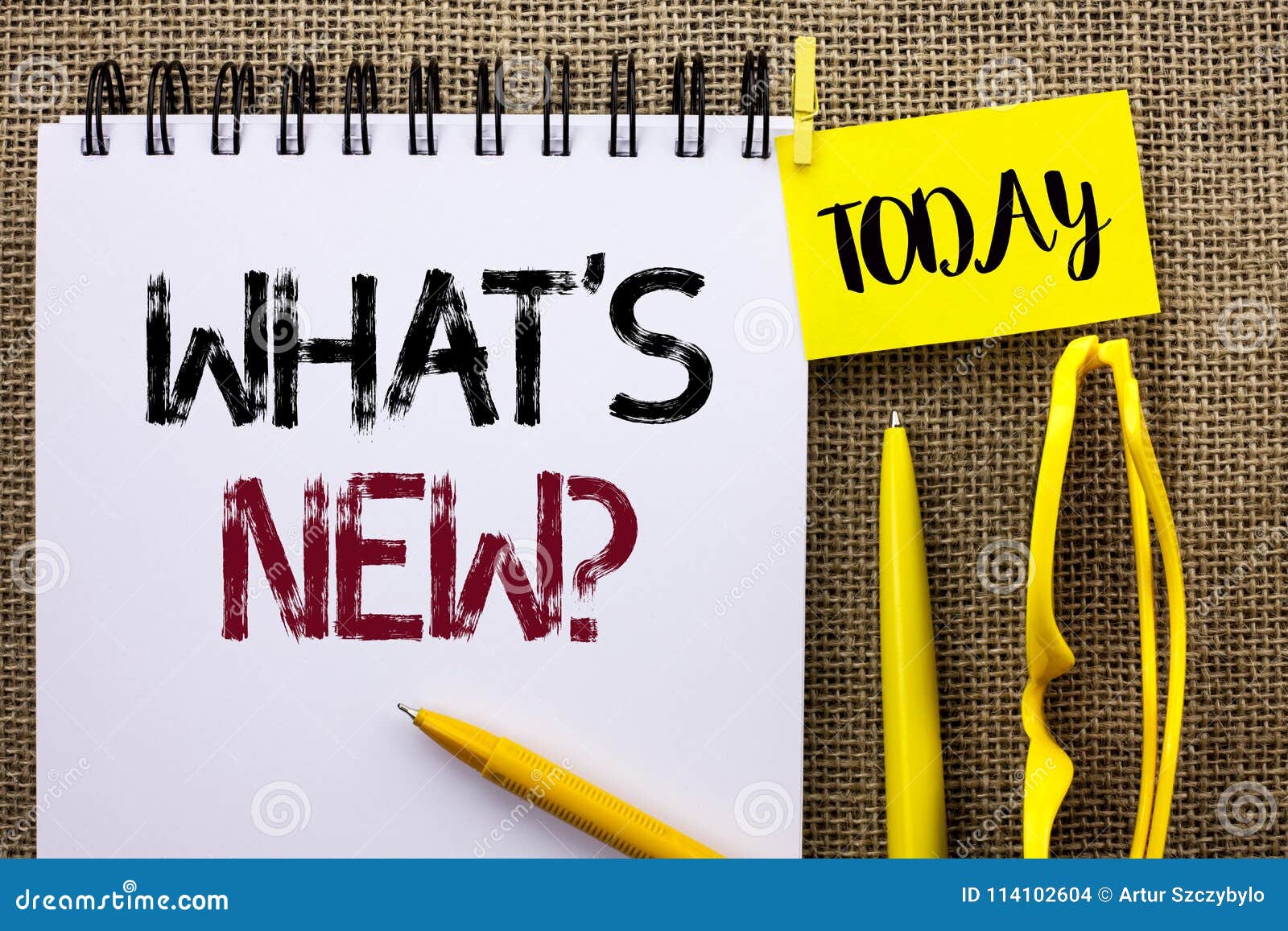 Handwriting Text What S New Question. Concept Meaning Asking ...