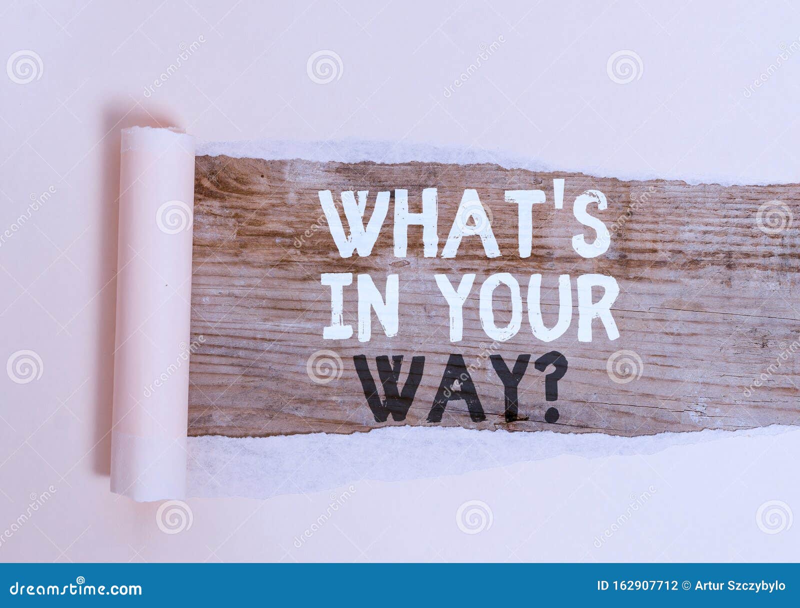 Handwriting Text What S is in Your Way Question. Concept Meaning ...