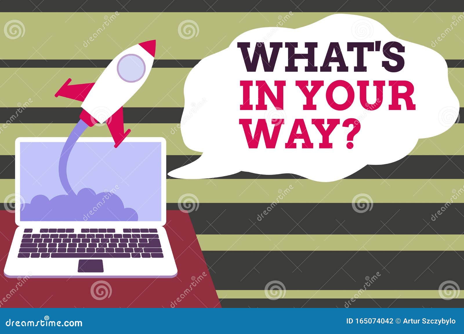 Handwriting Text What S is in Your Way Question. Concept Meaning ...