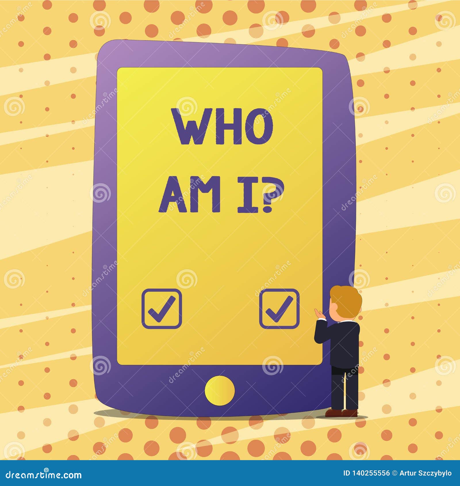 Handwriting Text Who am I. Concept Meaning Introduce Identify Yourself ...