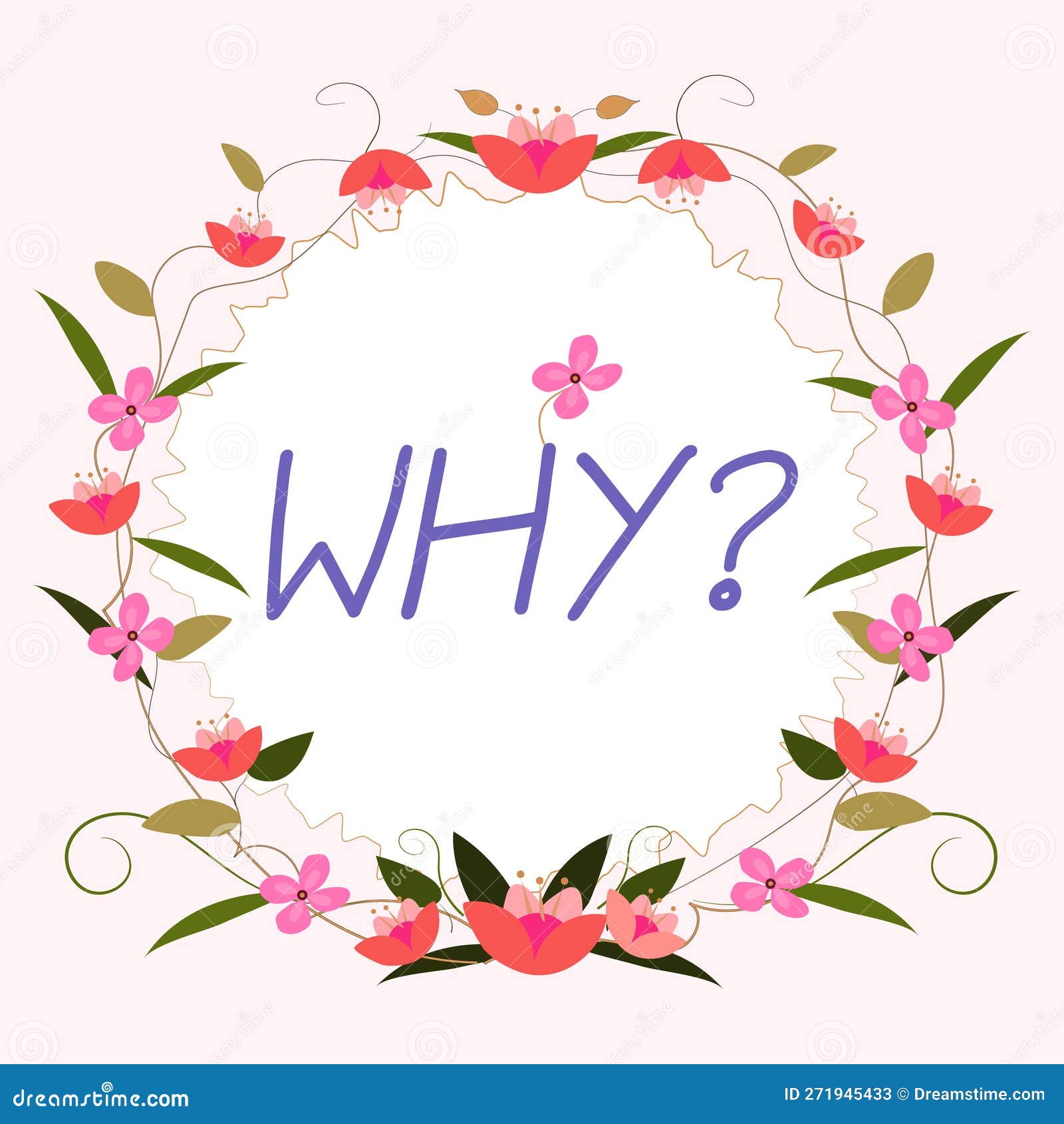 Handwriting Text Why. Word for Asking for What Reason and Purpose ...