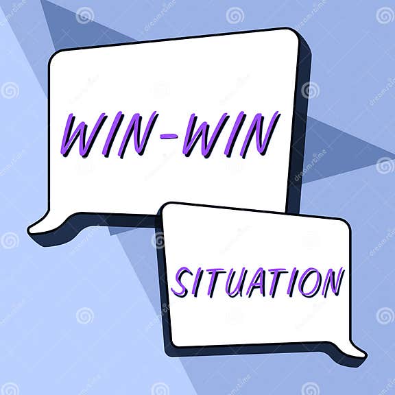 Text Showing Inspiration Win Win Situation. Conceptual Photo Situation ... Text Showing Inspiration Win Win Situation. Conceptual Photo Situation ...