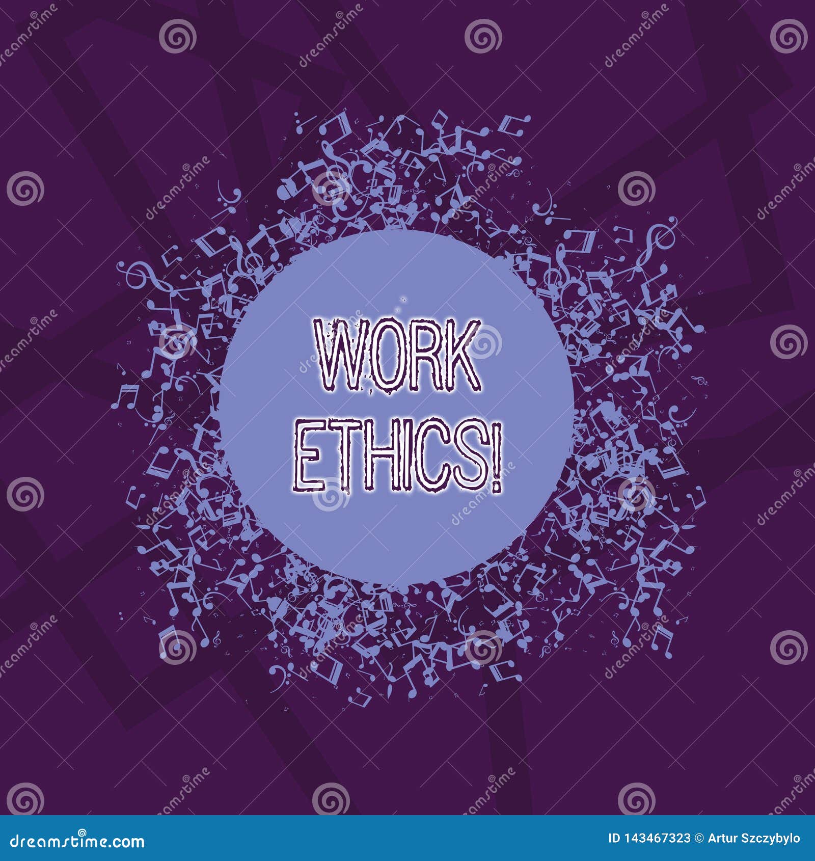 Handwriting Text Work Ethics. Concept Meaning Principle that Hard Work ...