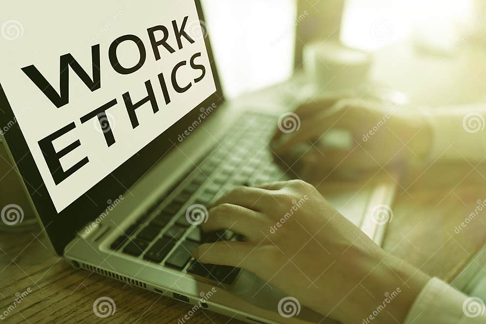 Conceptual Display Work Ethics. Business Overview a Set of Values ... Conceptual Display Work Ethics. Business Overview a Set of Values ...