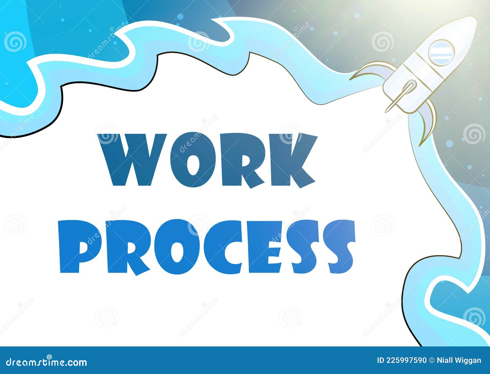 Handwriting Text Work Process. Business Concept Standard Procedures How ...