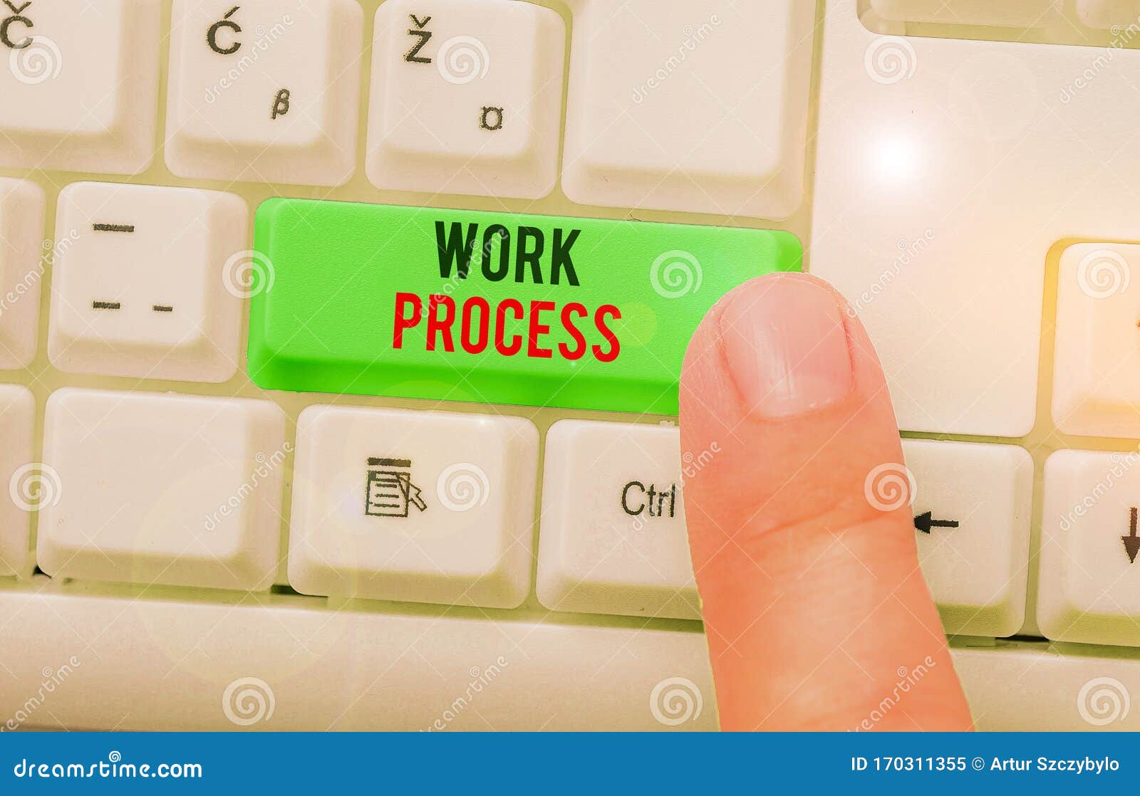 Handwriting Text Work Process. Concept Meaning Standard Procedures How ...