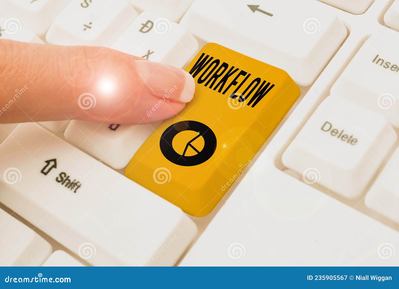 Handwriting Text Workflow. Word Written on Series of Activities or ...