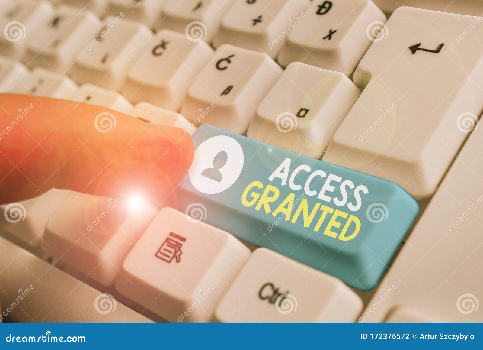 Handwriting Text Writing Access Granted. Concept Meaning Admittance of ...
