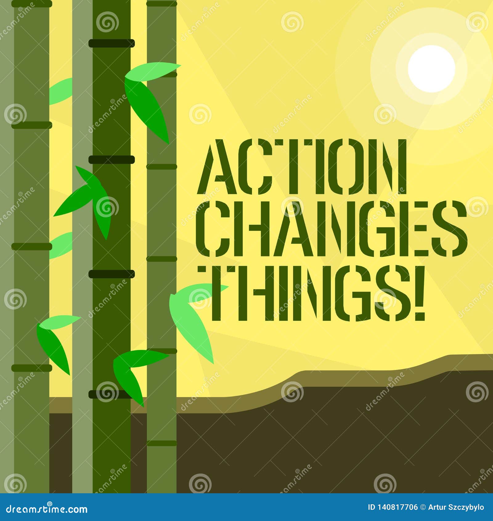 Handwriting Text Writing Action Changes Things. Concept Meaning Doing ...