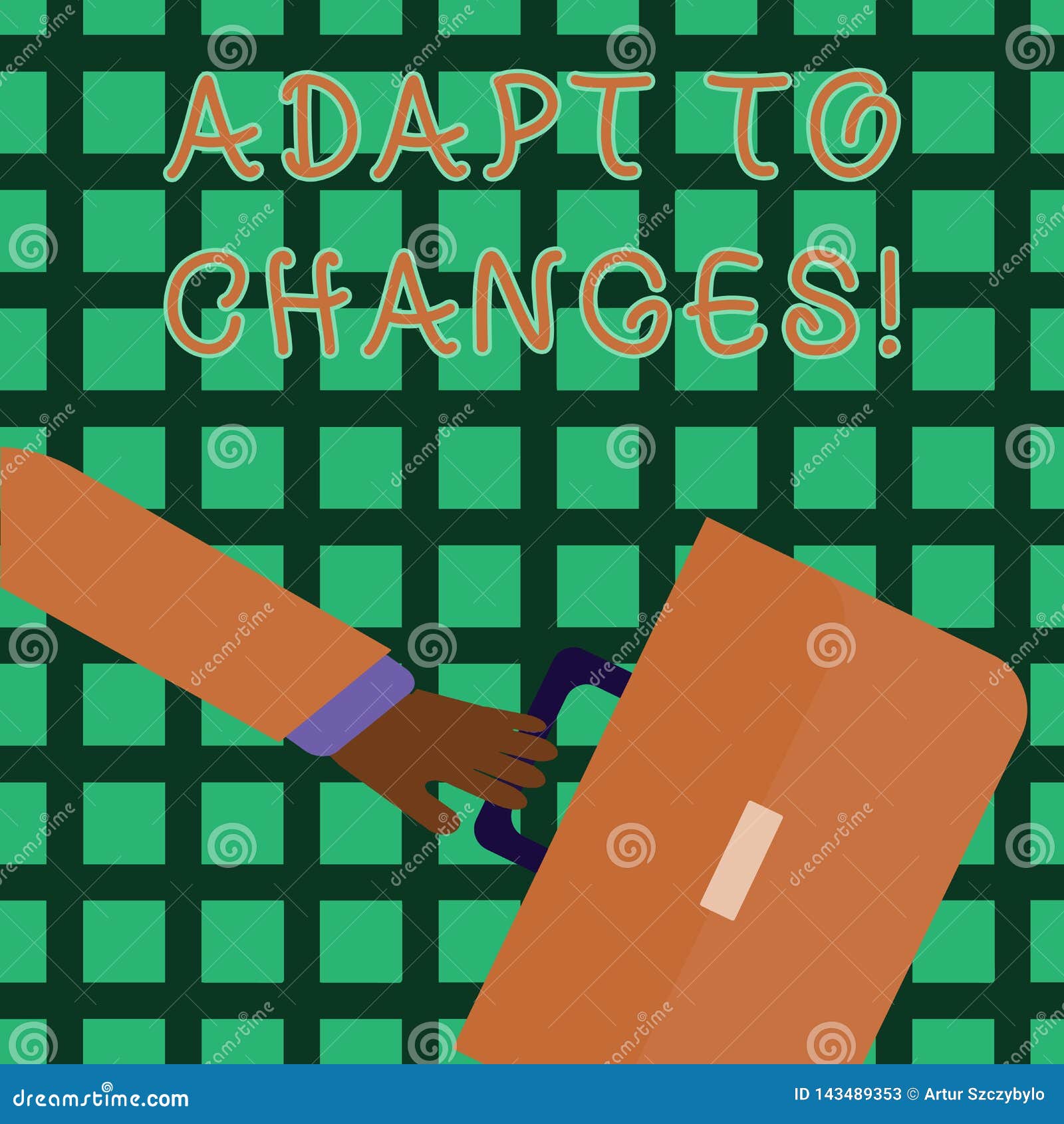 Handwriting Text Writing Adapt To Changes. Concept Meaning Innovative ...