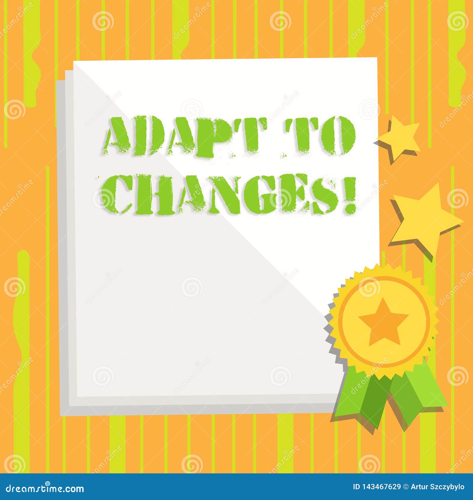 Handwriting Text Writing Adapt To Changes. Concept Meaning Innovative ...