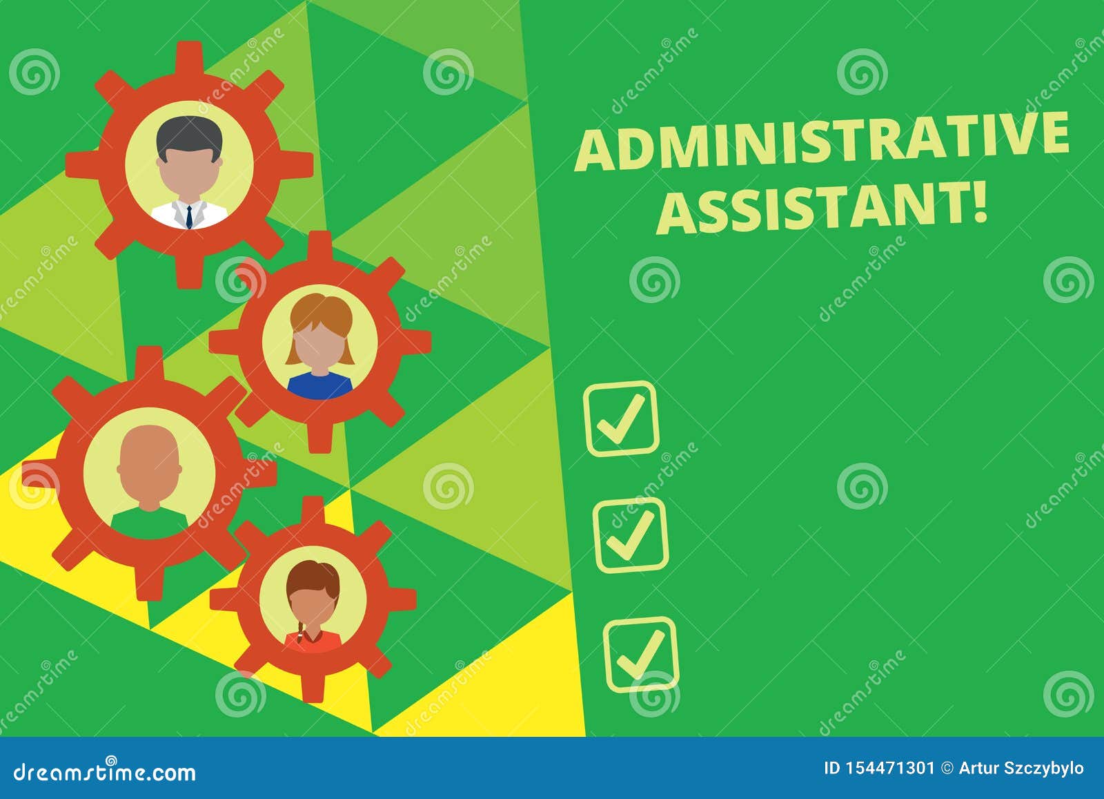 Handwriting Text Writing Administrative Assistant. Concept Meaning ...