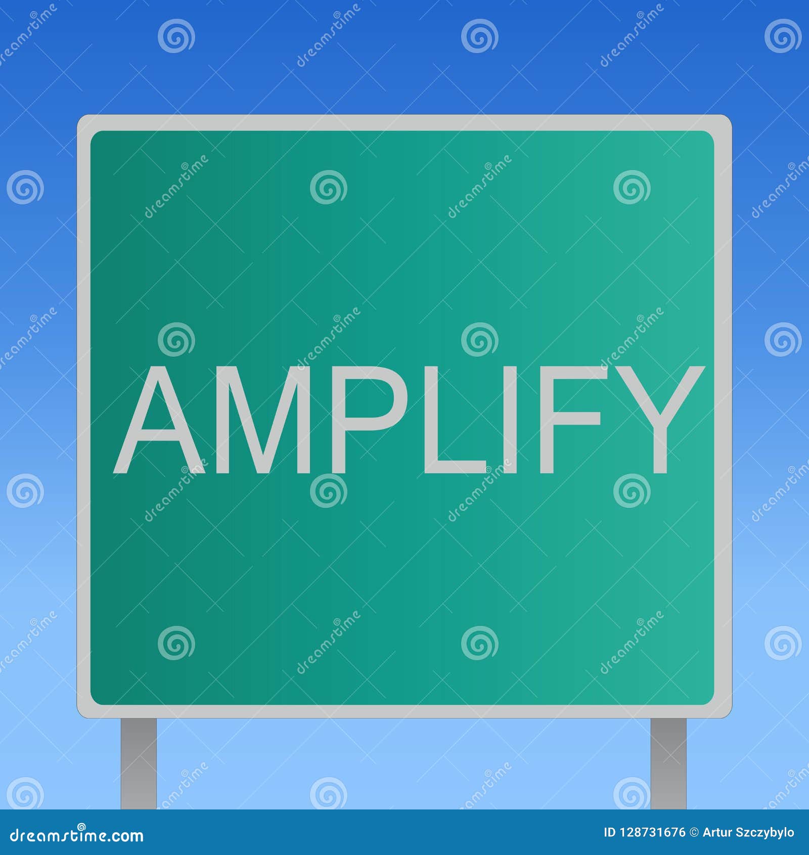 Handwriting Text Writing Amplify. Concept Meaning Make Something Bigger ...