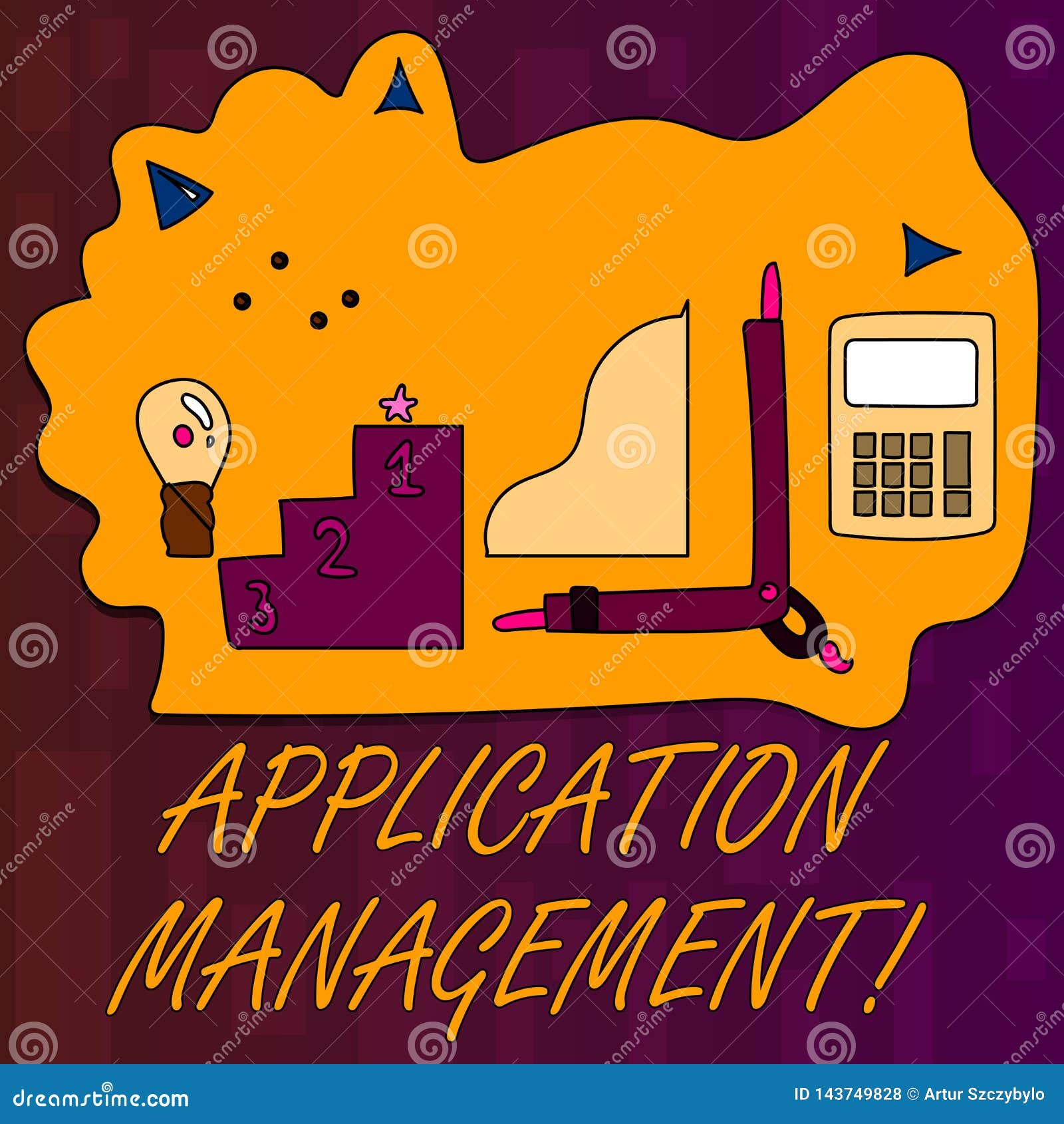 Handwriting Text Writing Application Management. Concept Meaning ...