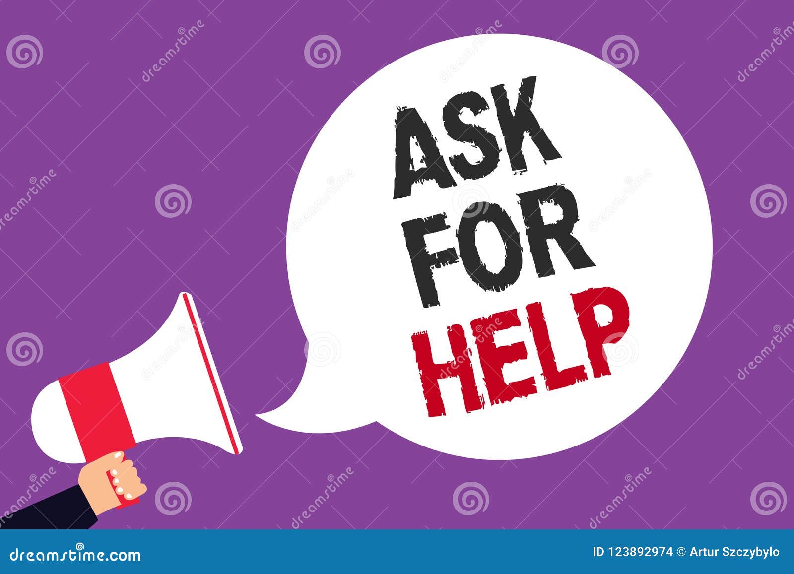 Handwriting Text Writing Ask for Help. Concept Meaning Request To ...