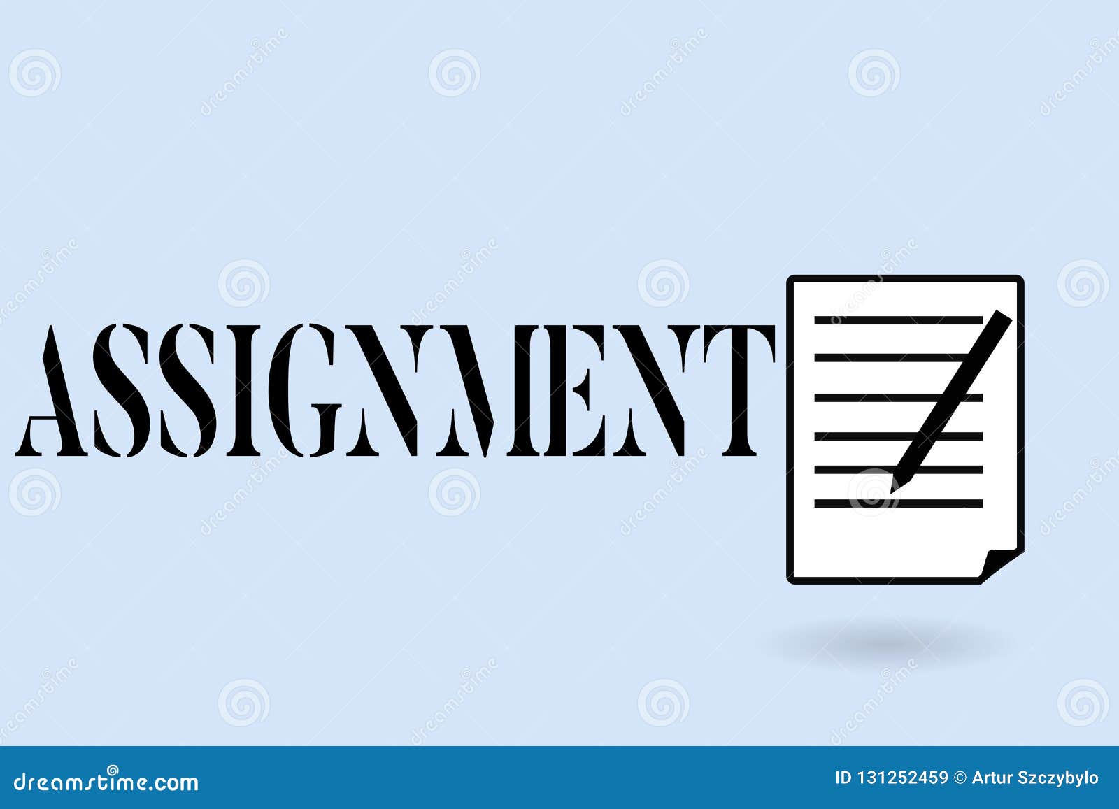 Writing Assignment Stock Illustrations – 1,599 Writing Assignment Stock ...