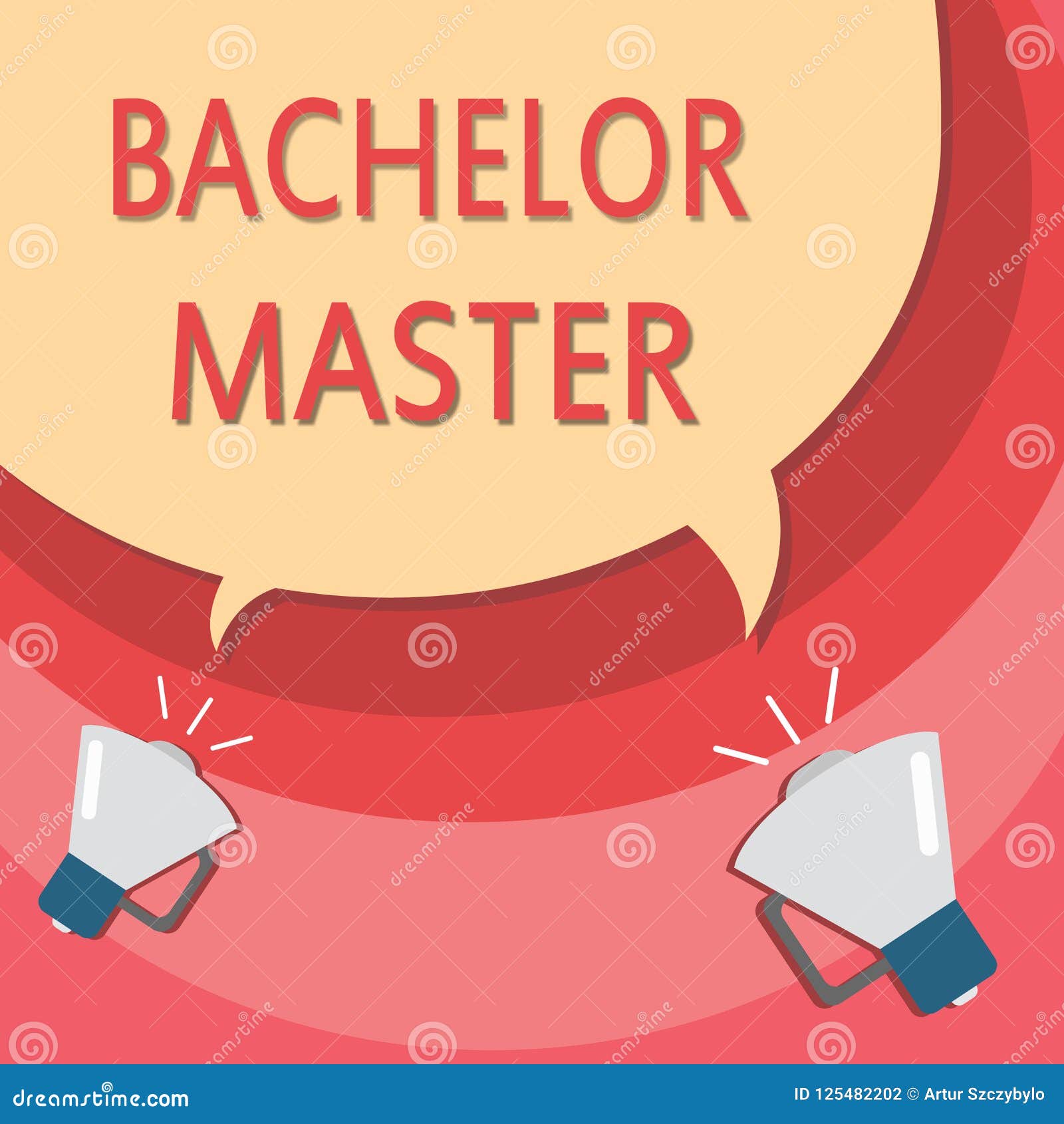 Handwriting Text Writing Bachelor Master. Concept Meaning an Advanced ...