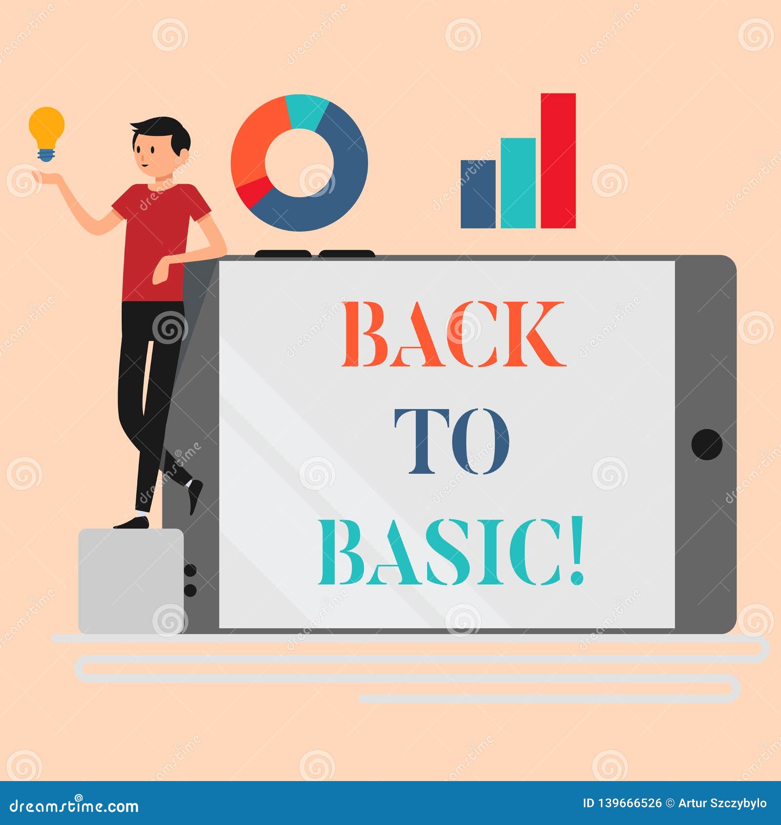 Handwriting Text Writing Back To Basic. Concept Meaning Return Simple ...