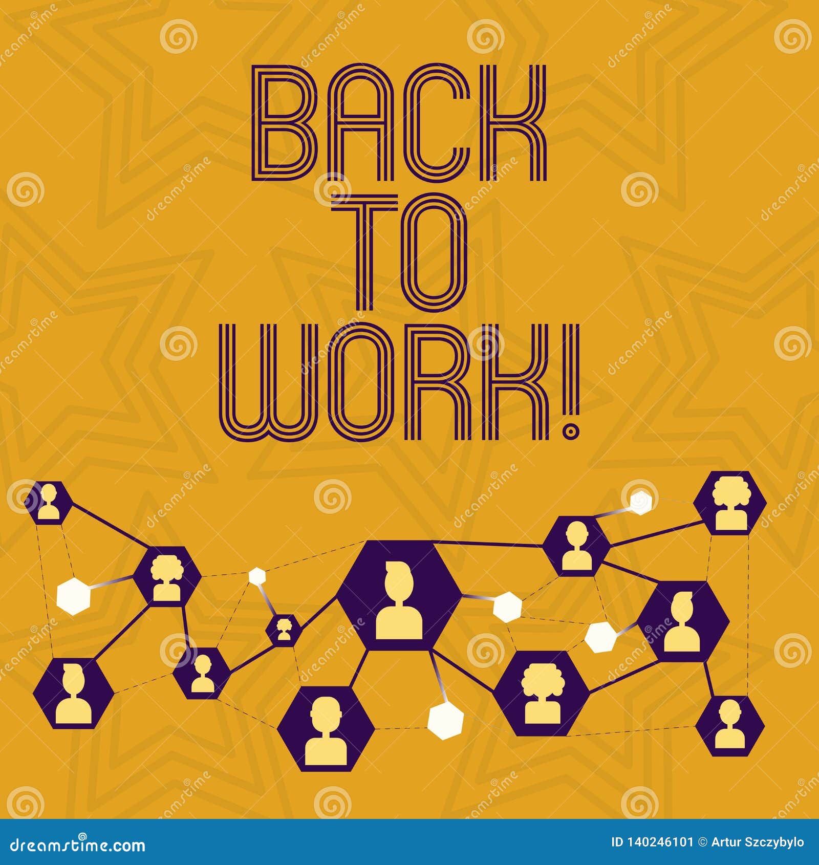 Handwriting Text Writing Back To Work. Concept Meaning Returning To Job ...