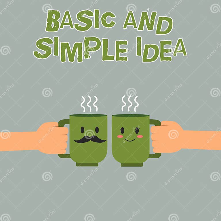 Handwriting Text Writing Basic and Simple Idea. Concept Meaning Plain ...