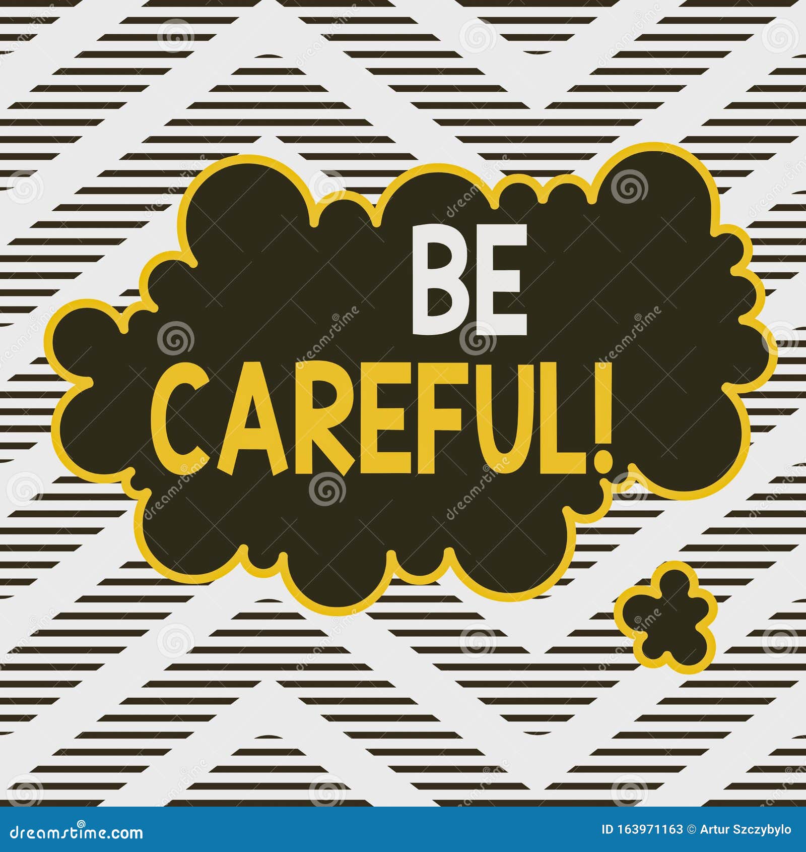 Handwriting Text Writing Be Careful. Concept Meaning Making Sure of ...