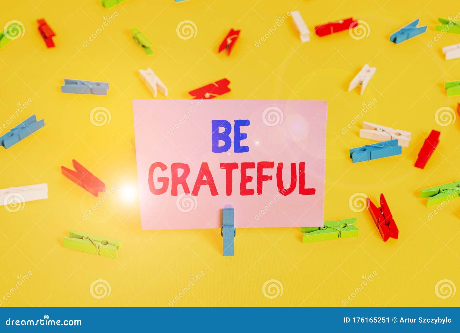 Handwriting Text Writing Be Grateful. Concept Meaning Feeling or ...