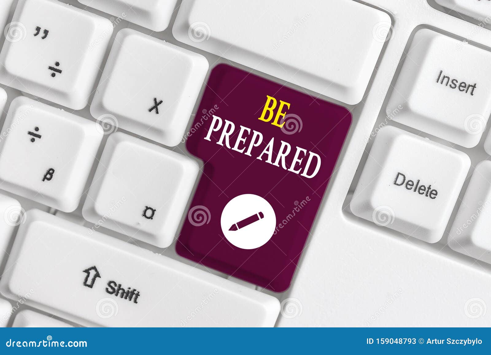 Handwriting Text Writing Be Prepared. Concept Meaning Getting Ready for ...