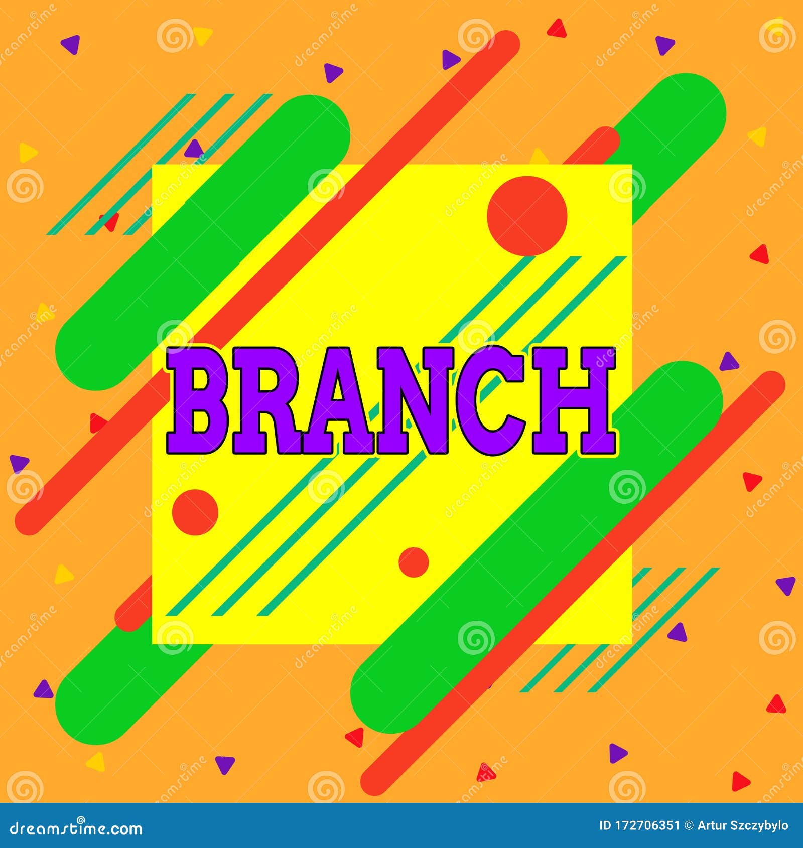 Handwriting Text Writing Branch. Concept Meaning a Part of a Tree Which ...