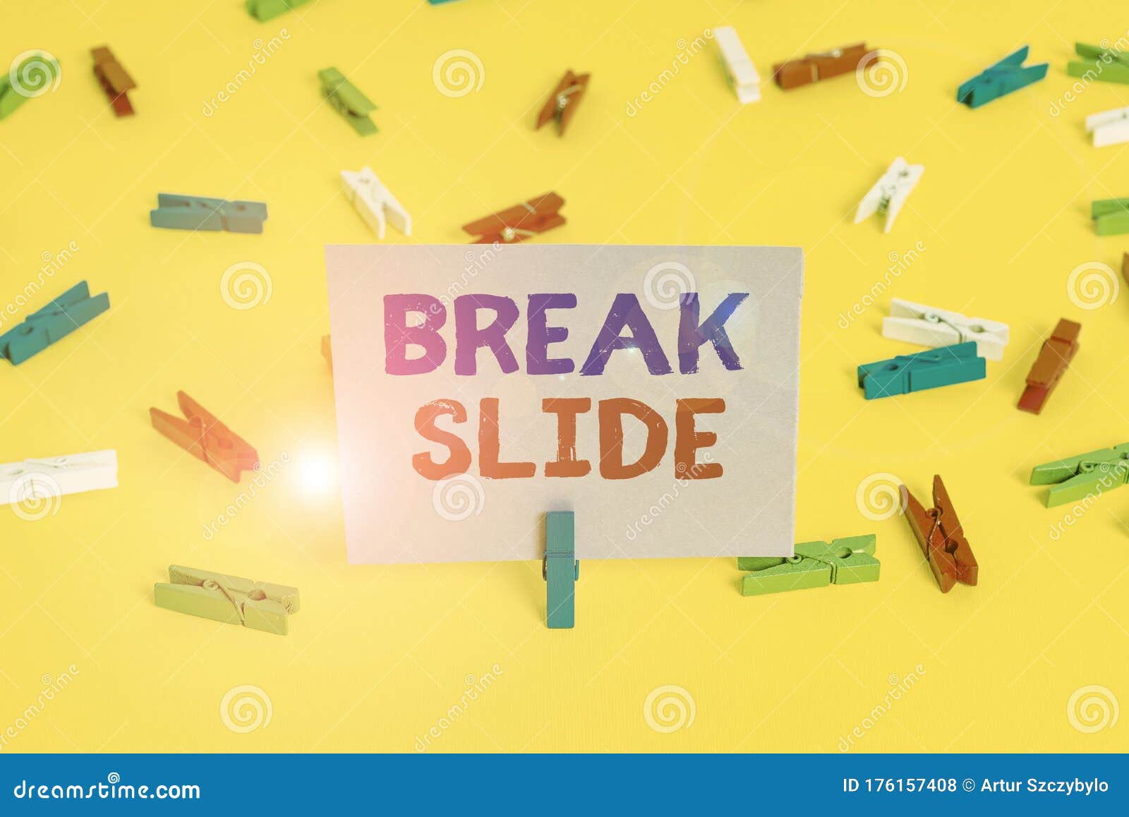 Handwriting Text Writing Break Slide. Concept Meaning a Good Cover ...