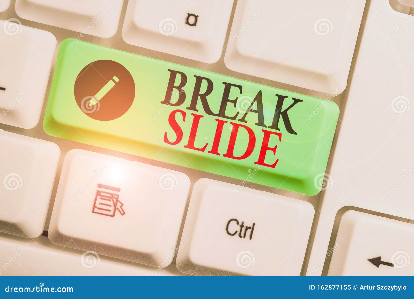 Handwriting Text Writing Break Slide. Concept Meaning a Good Cover ...